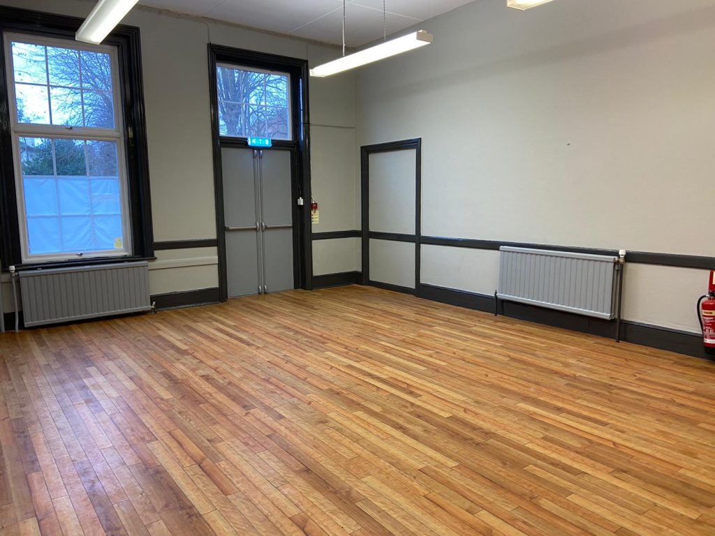 Social hall gets chic update with silver and grey emulsion - Community ...