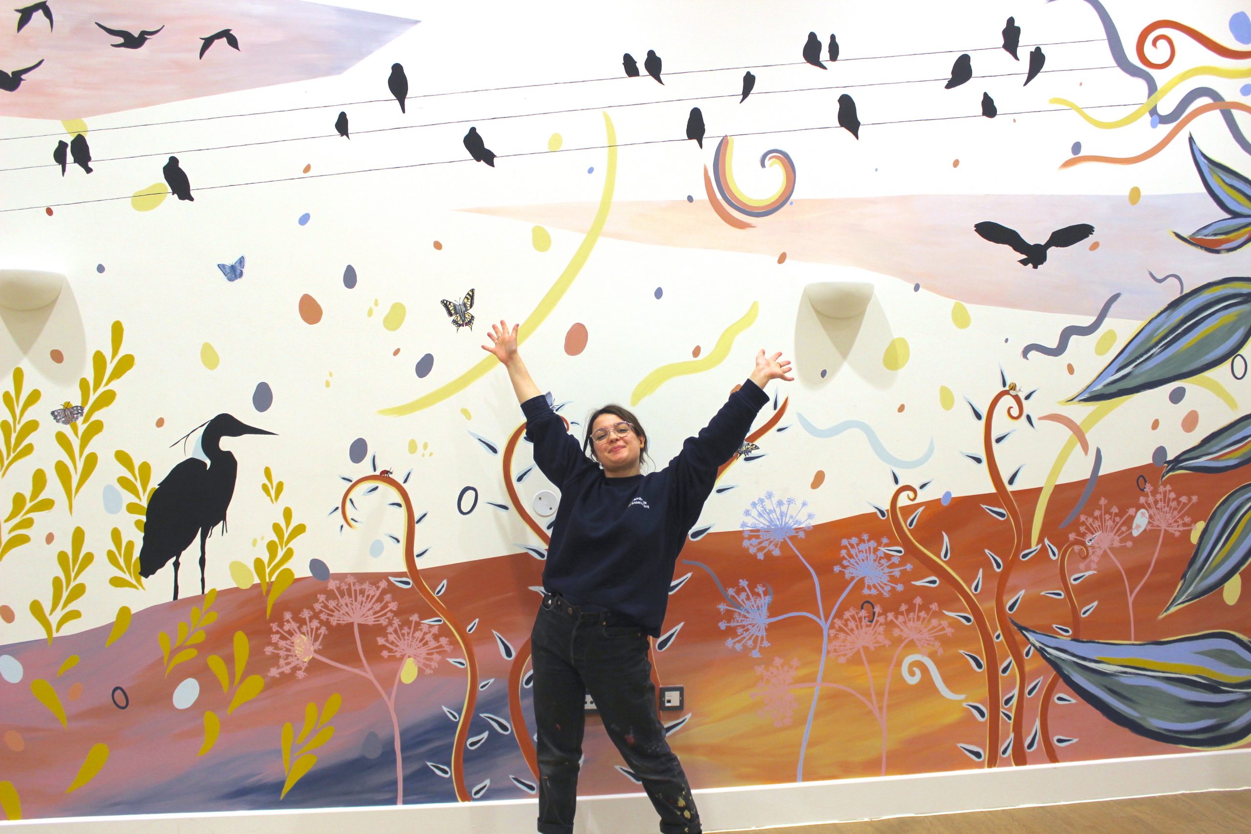 Care home mural brought to life with second hand paint - Community RePaint